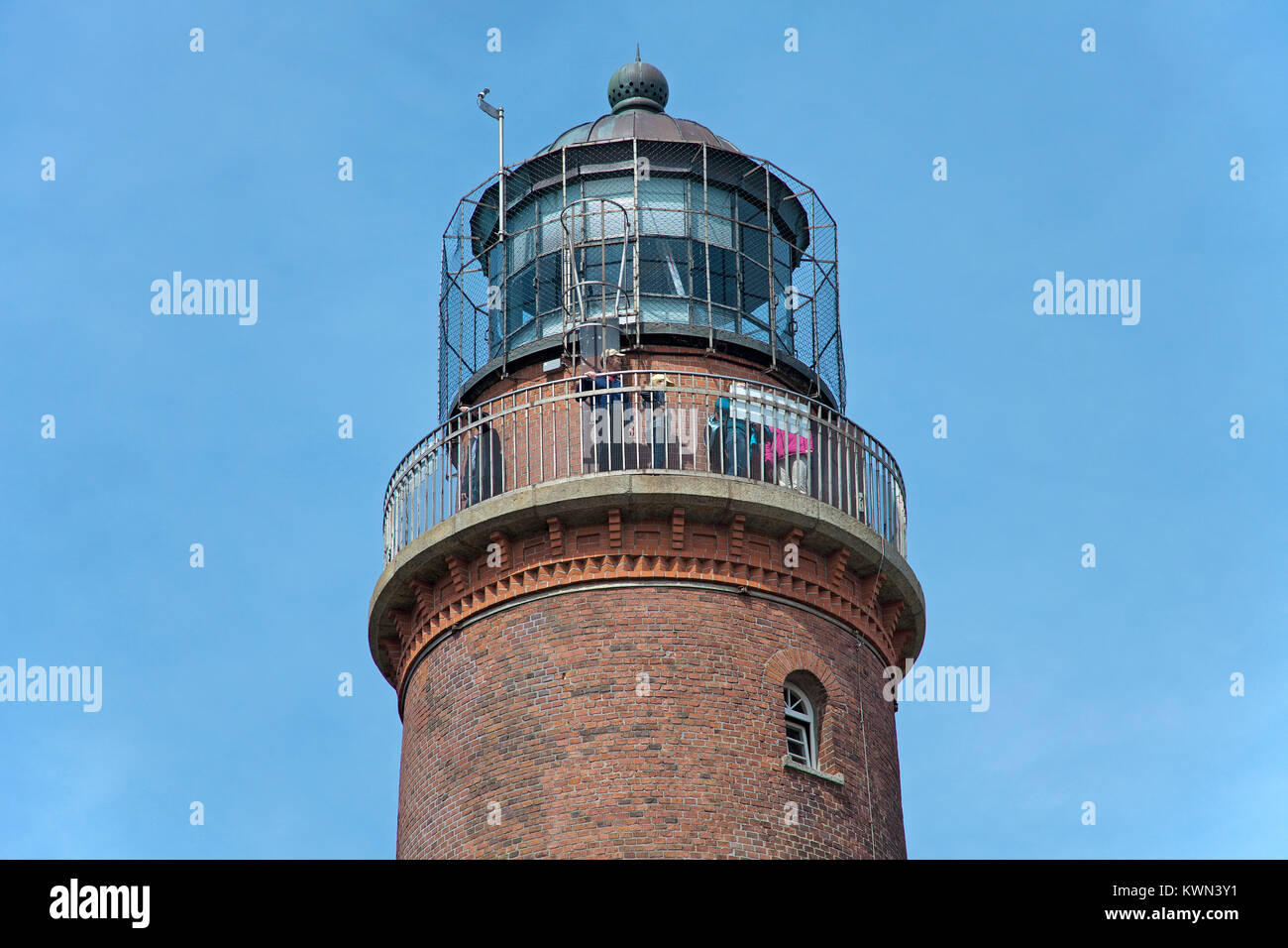 Lighthouse at the "Darsser Ort", Prerow, Fishland, Mecklenburg-Western ...