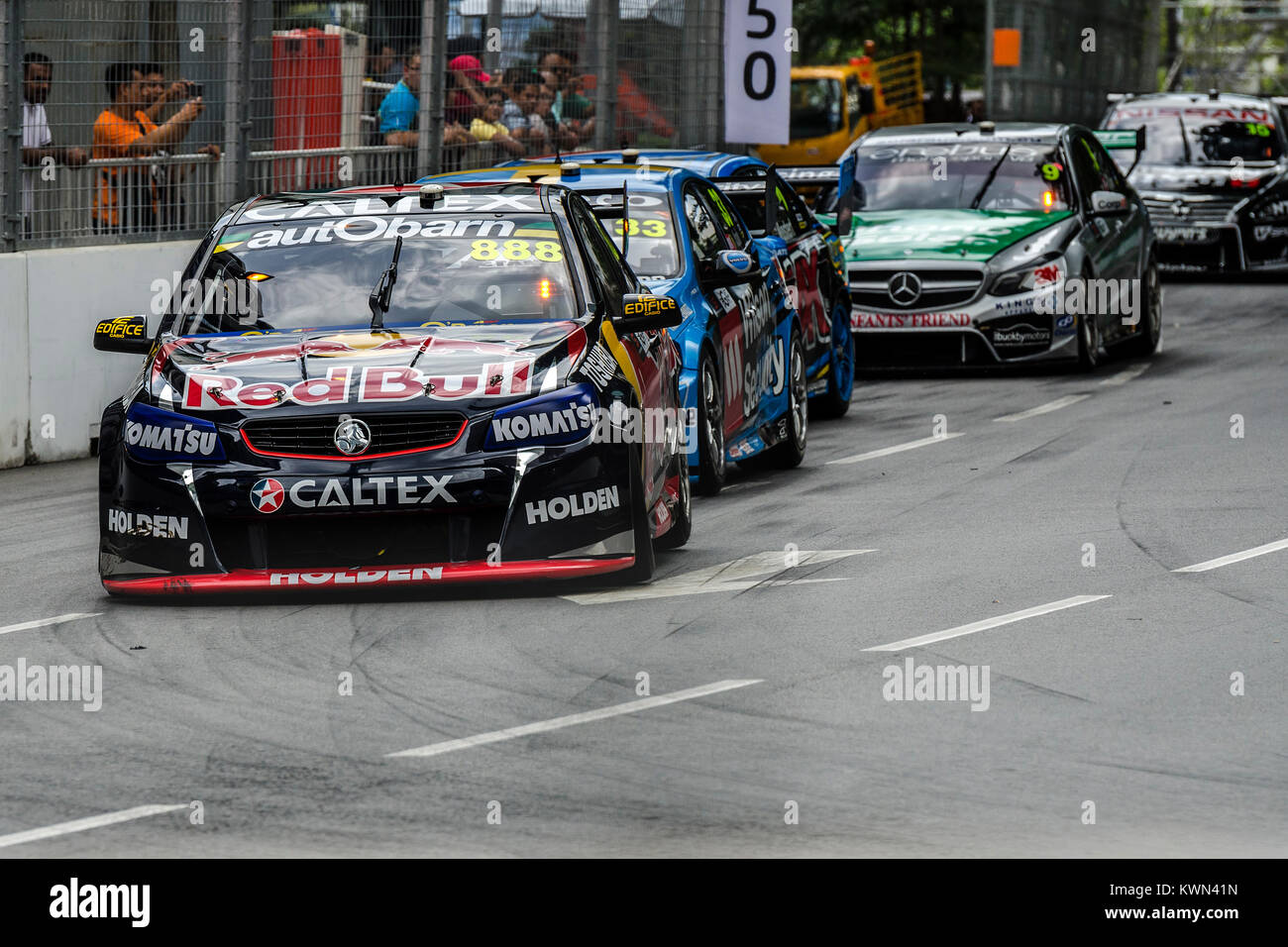 Kuala Lumpur - AUGUST 8: The first KL City Grand Prix on August 7, 2015 ...