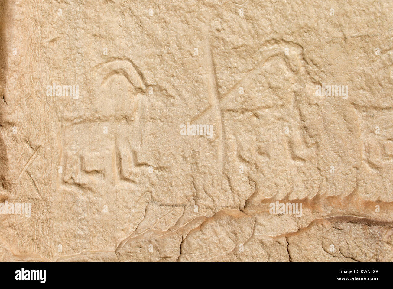 Native American petroglyph along Inscription Rock Trail, El Morro ...