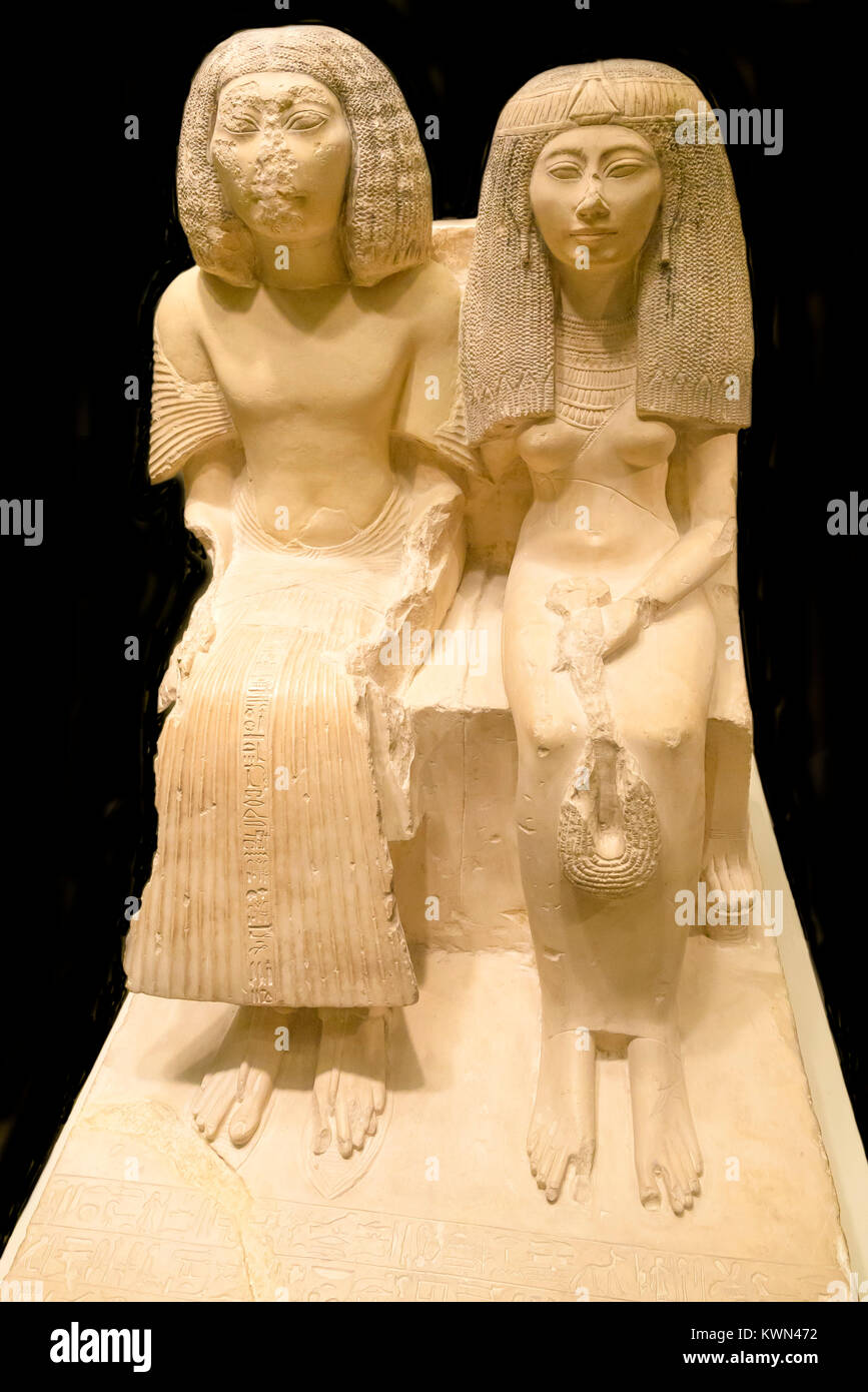 Statue of Yuny and Renenutet, Dynasty 19, Metropolitan Museum of Art ...