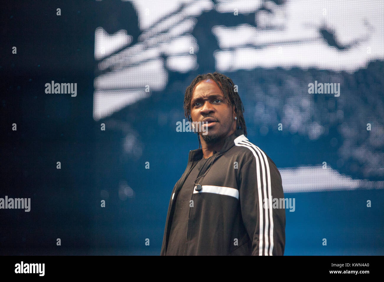 The American rapper Pusha T performs a live concert at the German hip ...