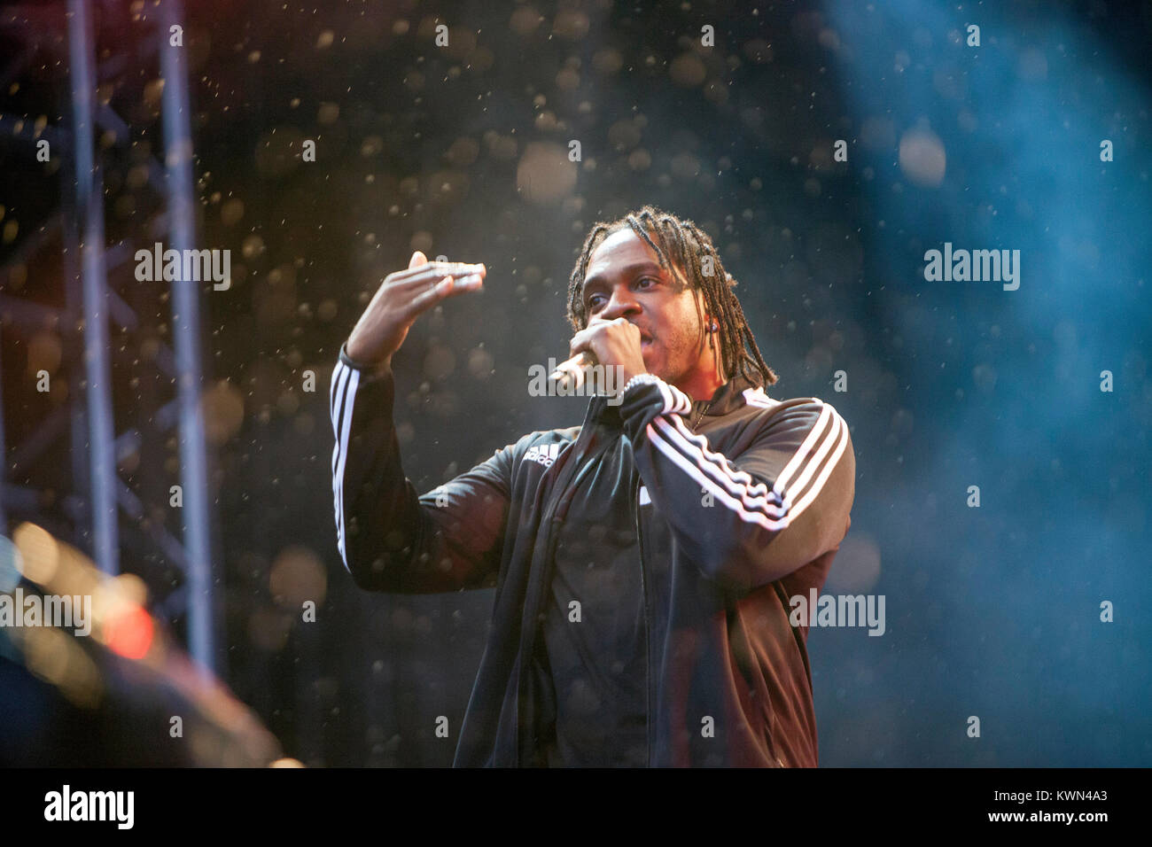 The American rapper Pusha T performs a live concert at the German hip ...