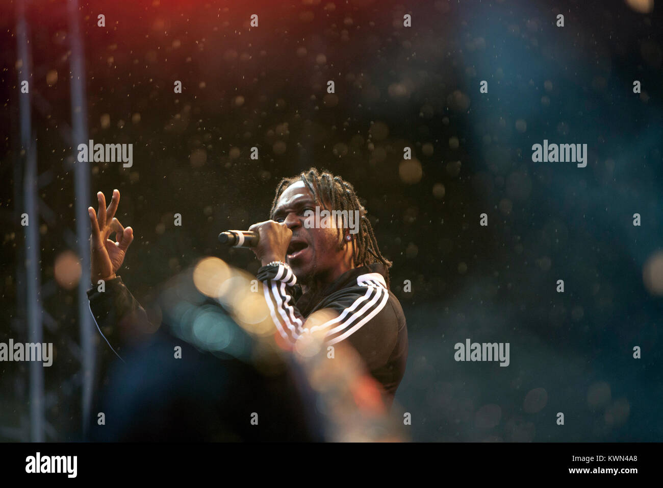 The American rapper Pusha T performs a live concert at the German hip ...