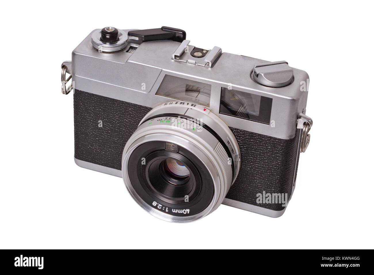 Classic film camera isolated on a white background Stock Photo - Alamy