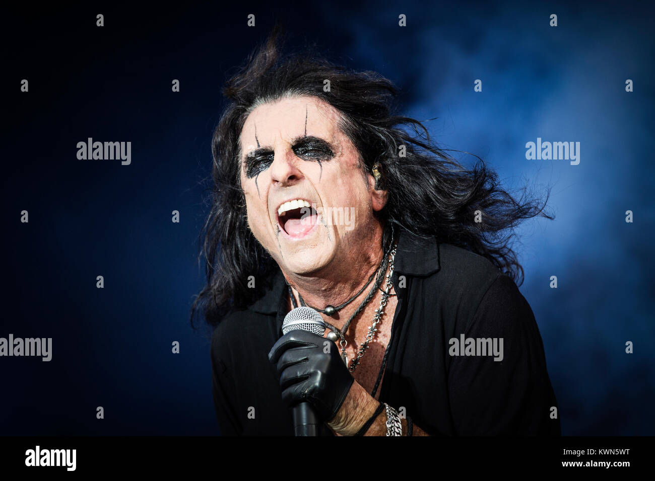 The American singer, songwriter and musician Alice Cooper performs a ...