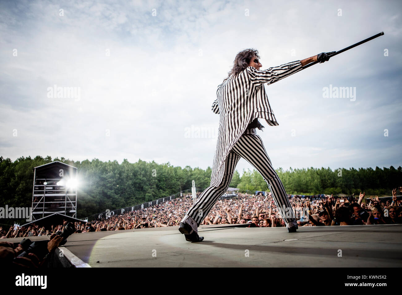 The American singer, songwriter and musician Alice Cooper performs a ...