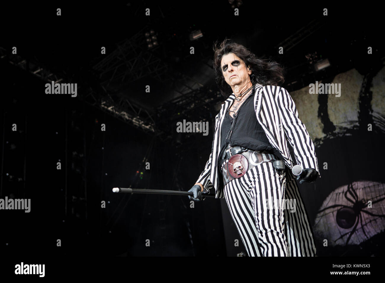 The American singer, songwriter and musician Alice Cooper performs a ...