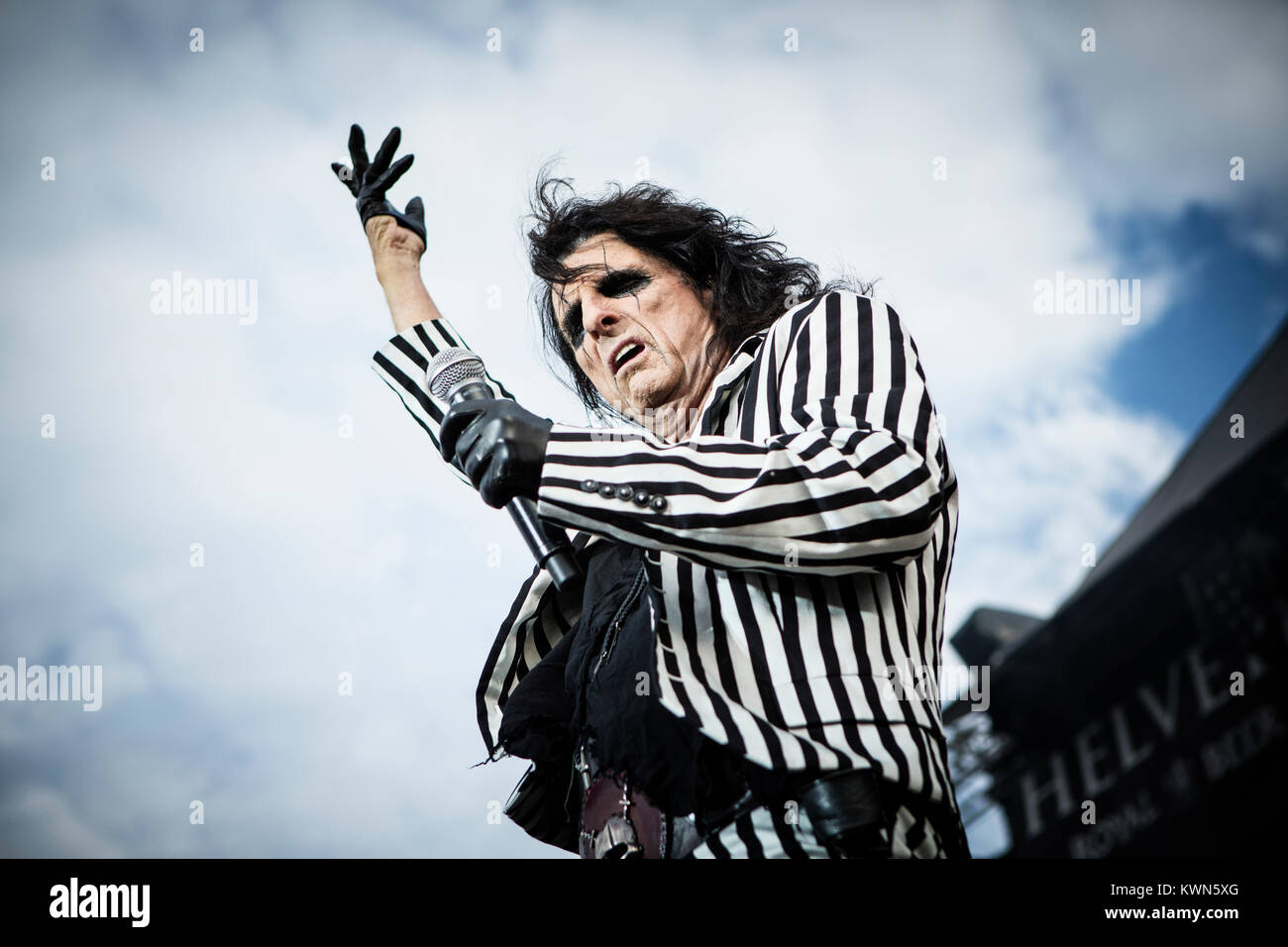 The American singer, songwriter and musician Alice Cooper performs a ...