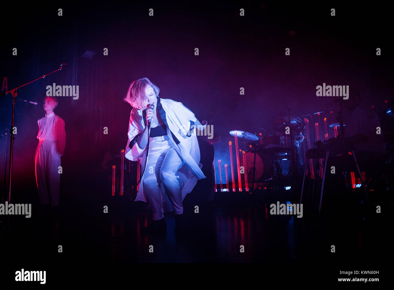 The Norwegian singer, songwriter and musician Ane Brun performs a live ...