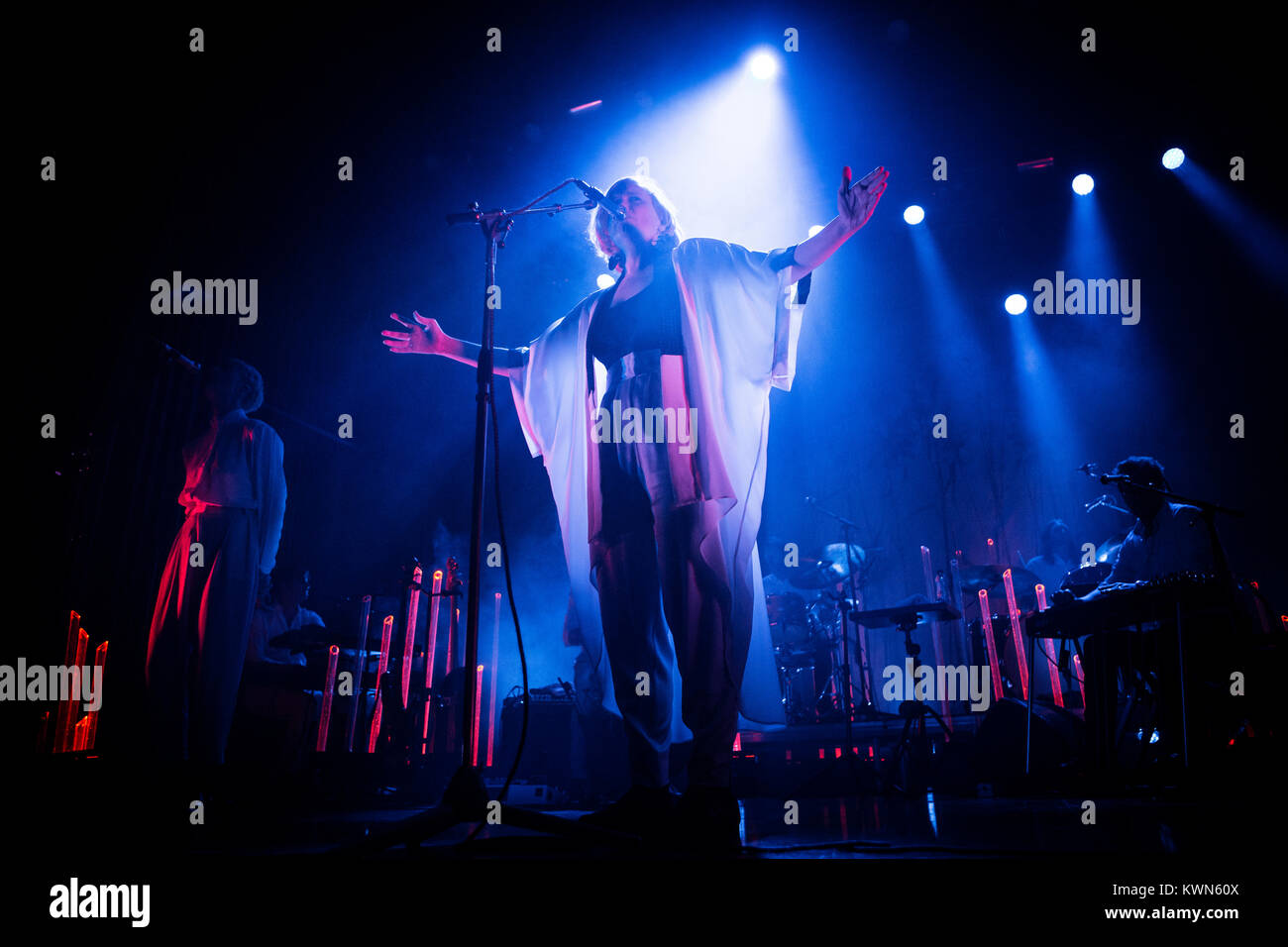 The Norwegian singer, songwriter and musician Ane Brun performs a live ...