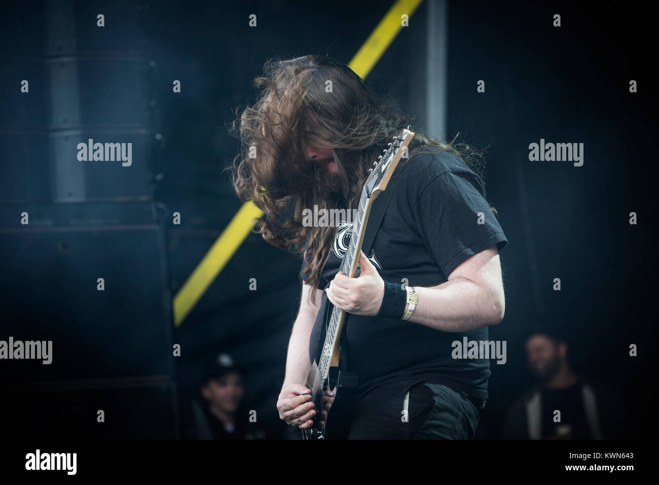 The Swedish death metal band At The Gates performs a live concert at ...