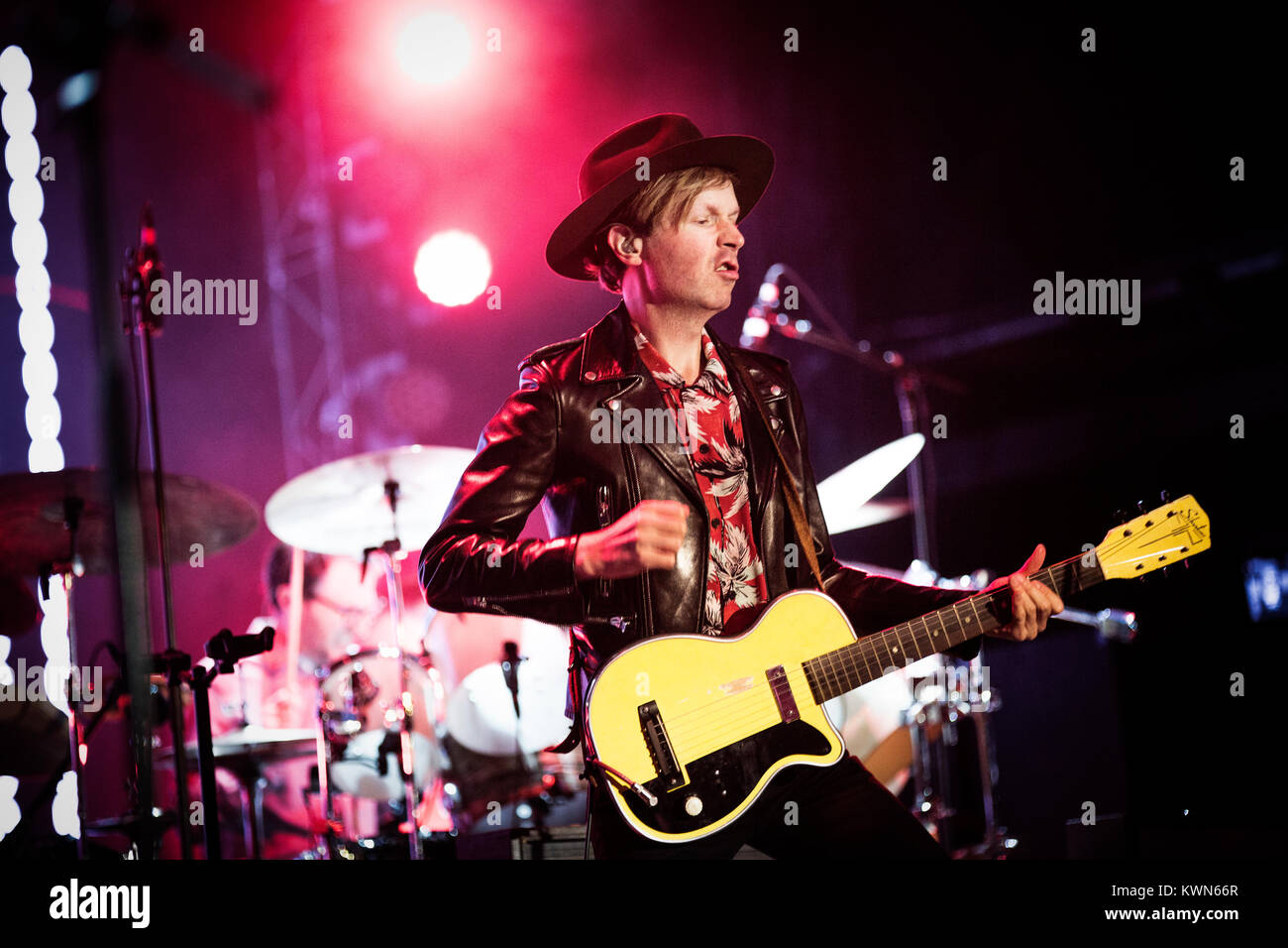 The American singer, songwriter and multi-instrumentalist Beck performs ...