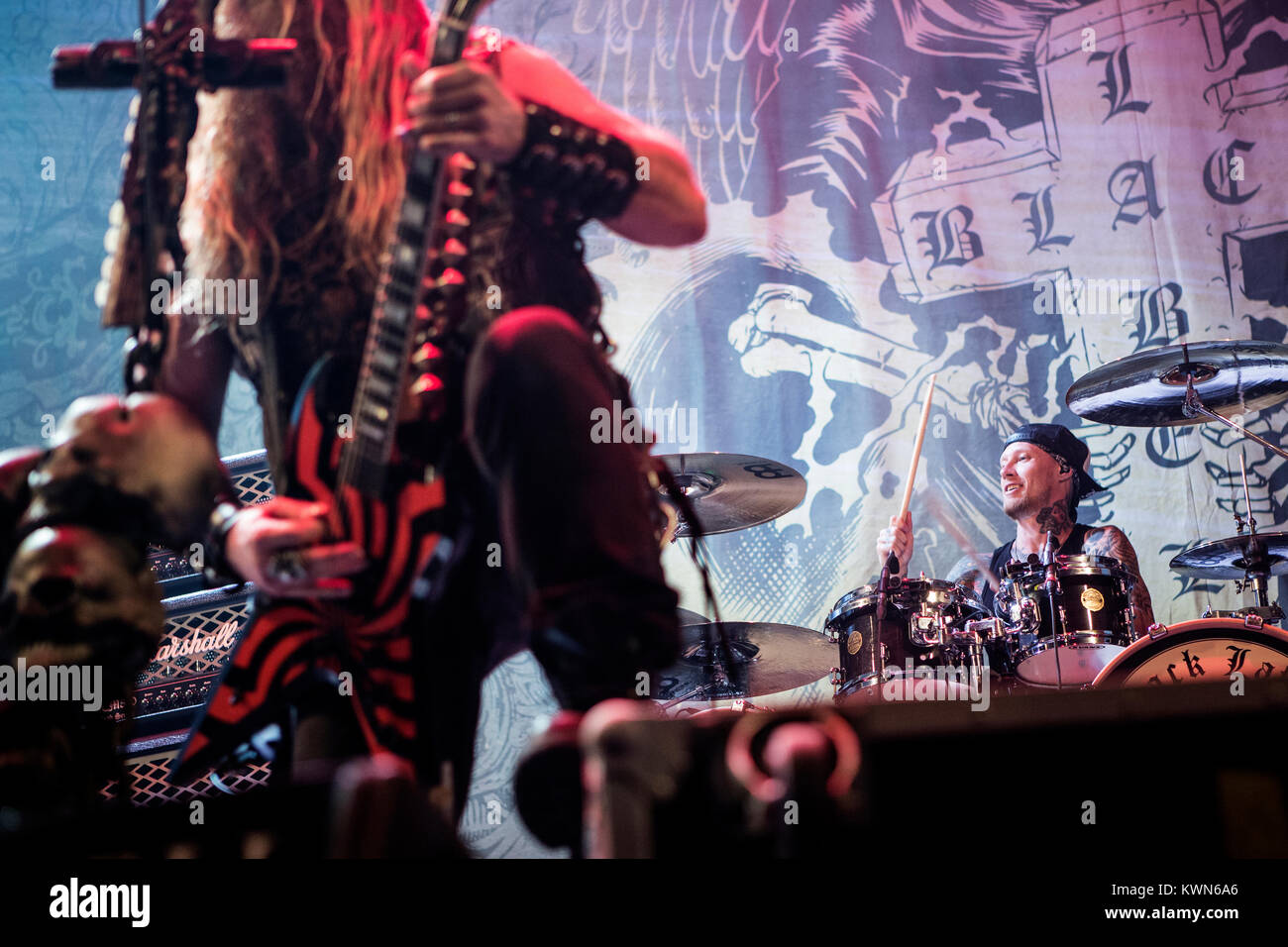The American heavy metal band Black Label Society performs a live ...