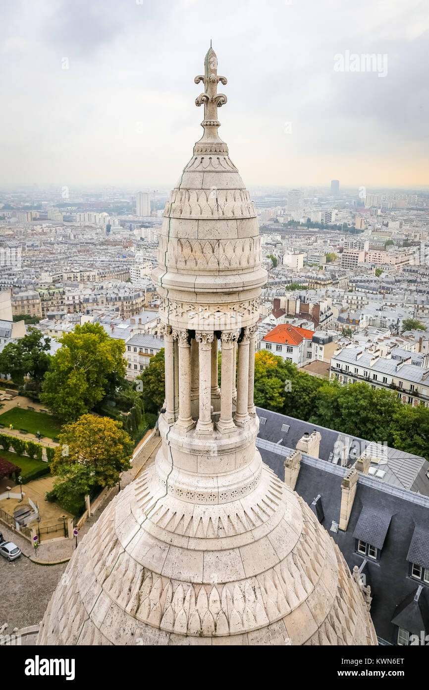 Paris View from Sacre Coeur Basilica in France Stock Photo - Alamy