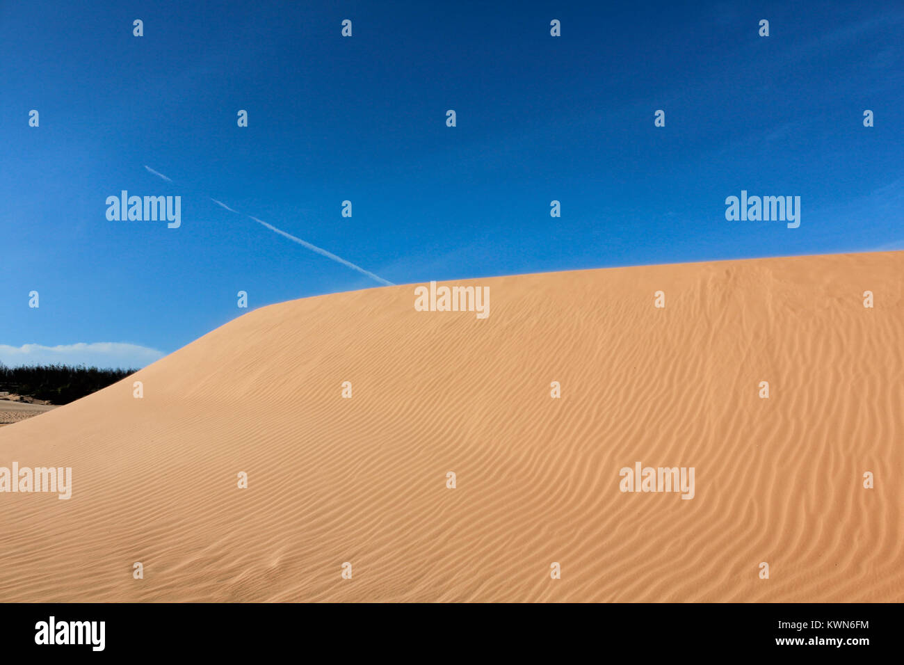 Beauty of Landscape desert, Red Sand Dune Mui Ne in Vietnam on Sunny ...