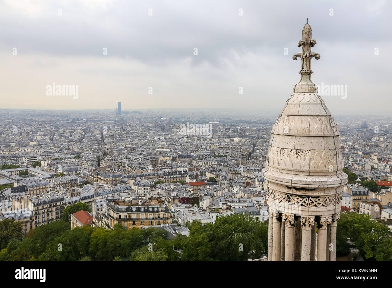 Paris View from Sacre Coeur Basilica in France Stock Photo - Alamy