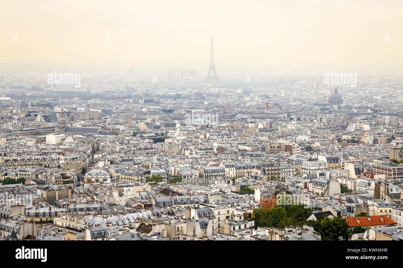 Aerial view of Paris City in France Stock Photo - Alamy