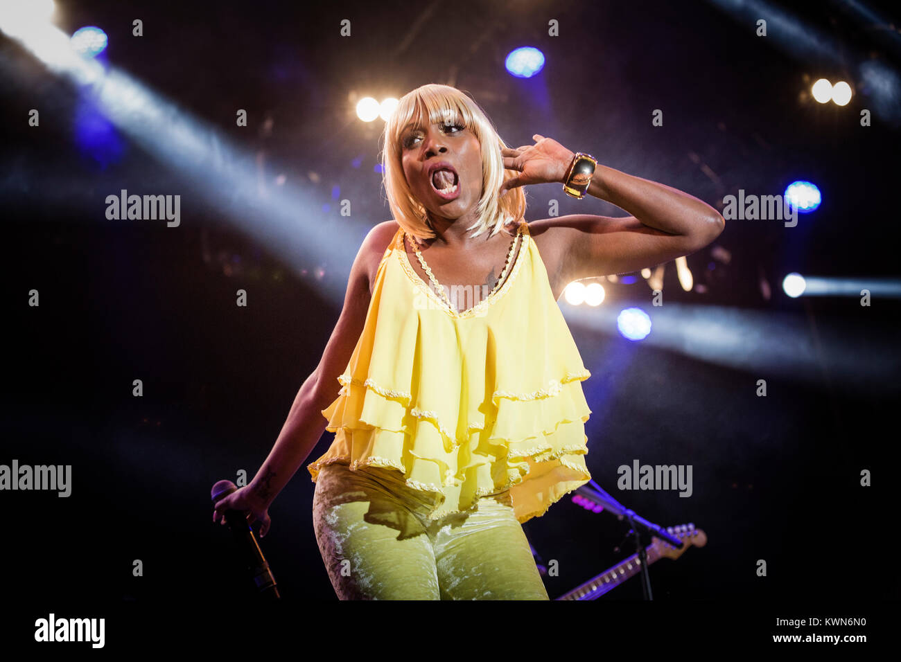 The American disco band Chic featuring Nile Rodgers perform a live ...