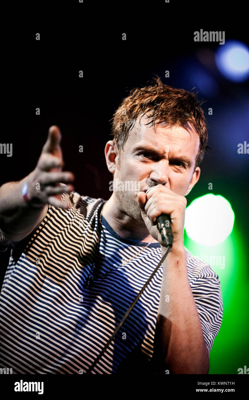 The English singer and musician Damon Albarn is here seen live on stage ...