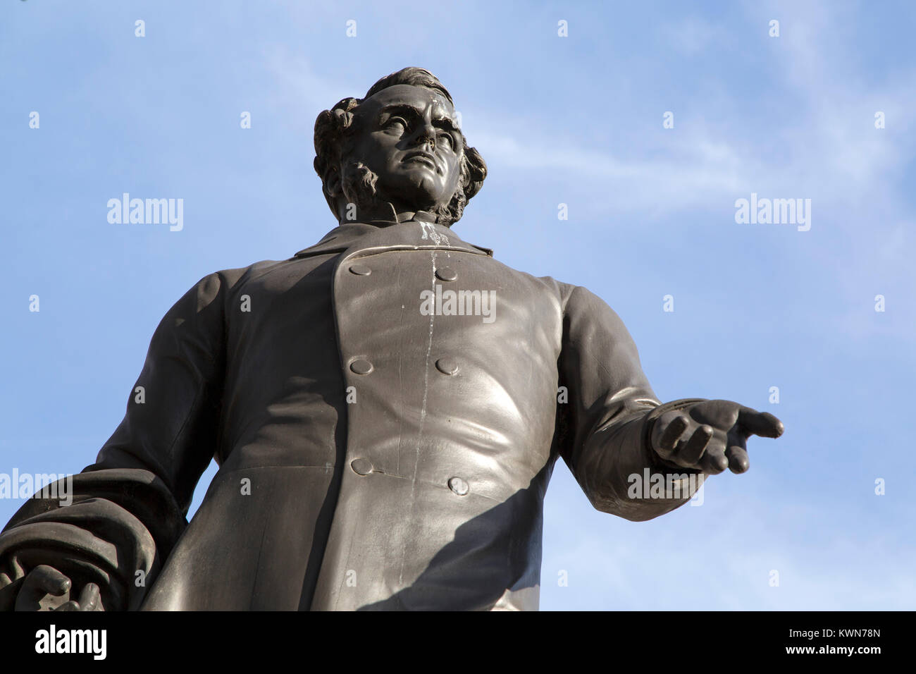 Statue of Lord Palmerston at Parliament Square in London, England ...