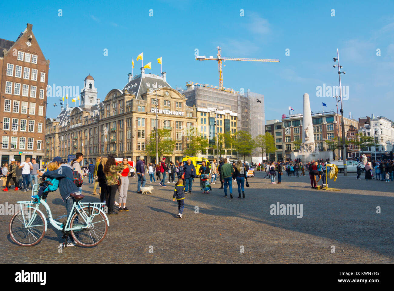 Dam square, Amsterdam, The Netherlands Stock Photo - Alamy