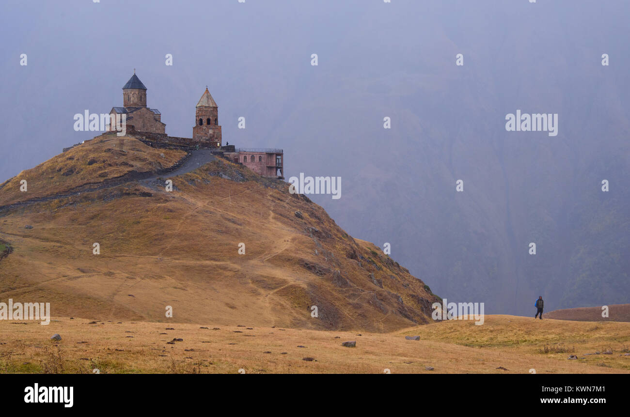 Gergeti Trinity Church Stock Photo - Alamy