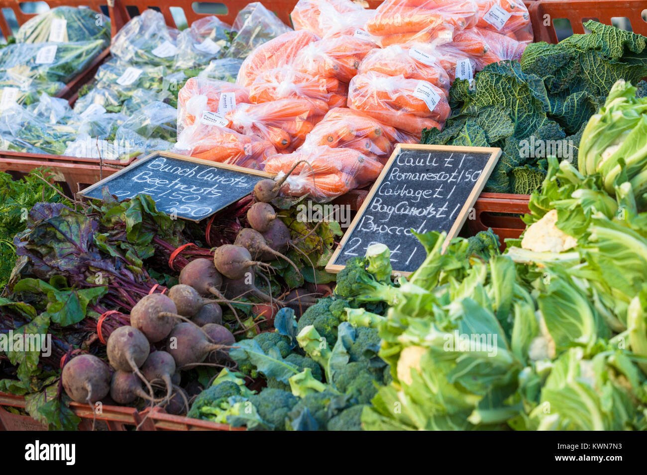 Fresh vegetable Market stall Stock Photo - Alamy