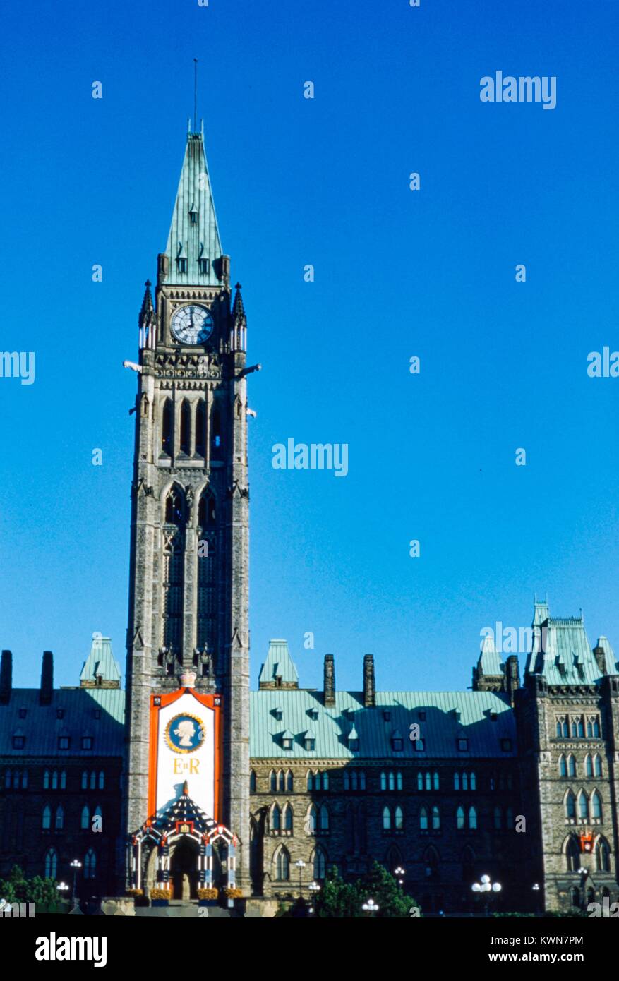 Tower of Victory and Peace, aka Peace Tower, part of the Centre Block ...
