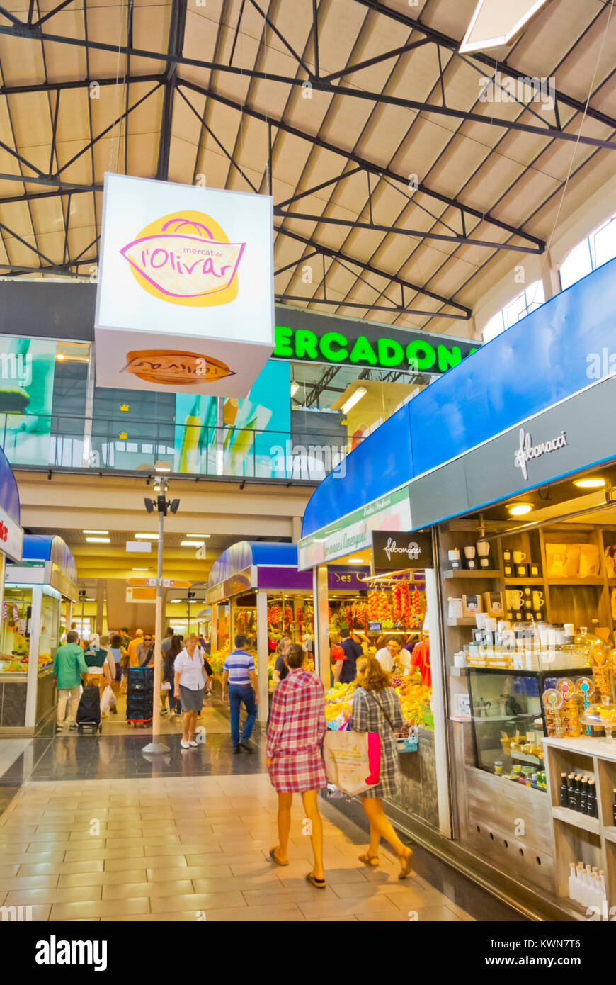Mercat de l'Olivar, Palma, Mallorca, Balearic islands, Spain Stock ...