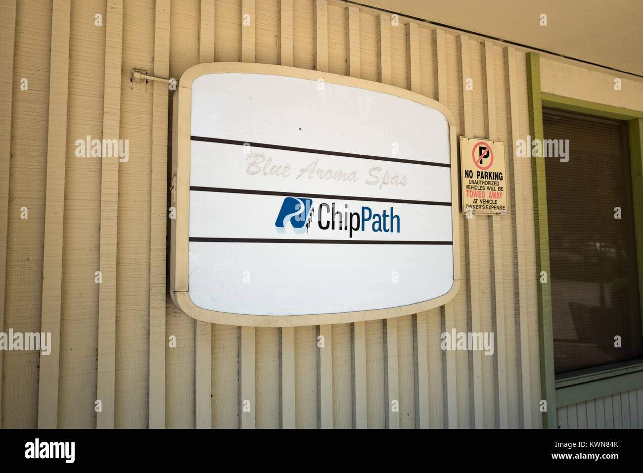 Signage for Chip Path Design Systems, a software company located near ...