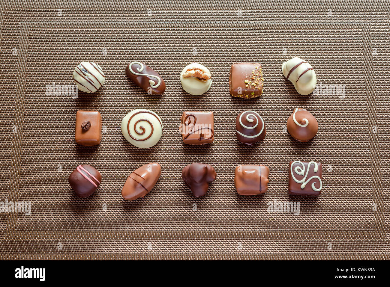 Luxury chocolate candies Stock Photo - Alamy