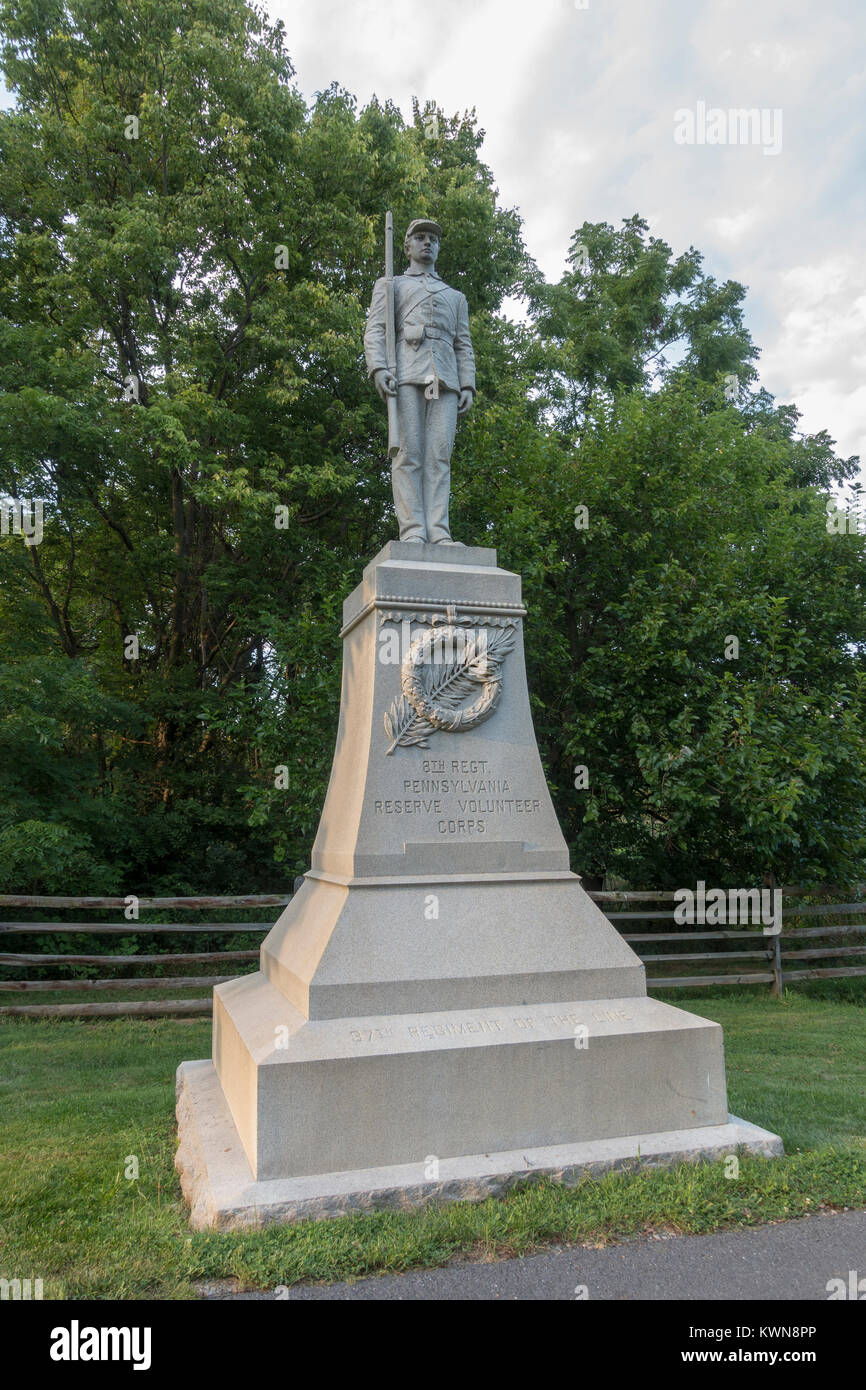 The 8th Pennsylvania Reserve (37th) memorial, Antietam National ...