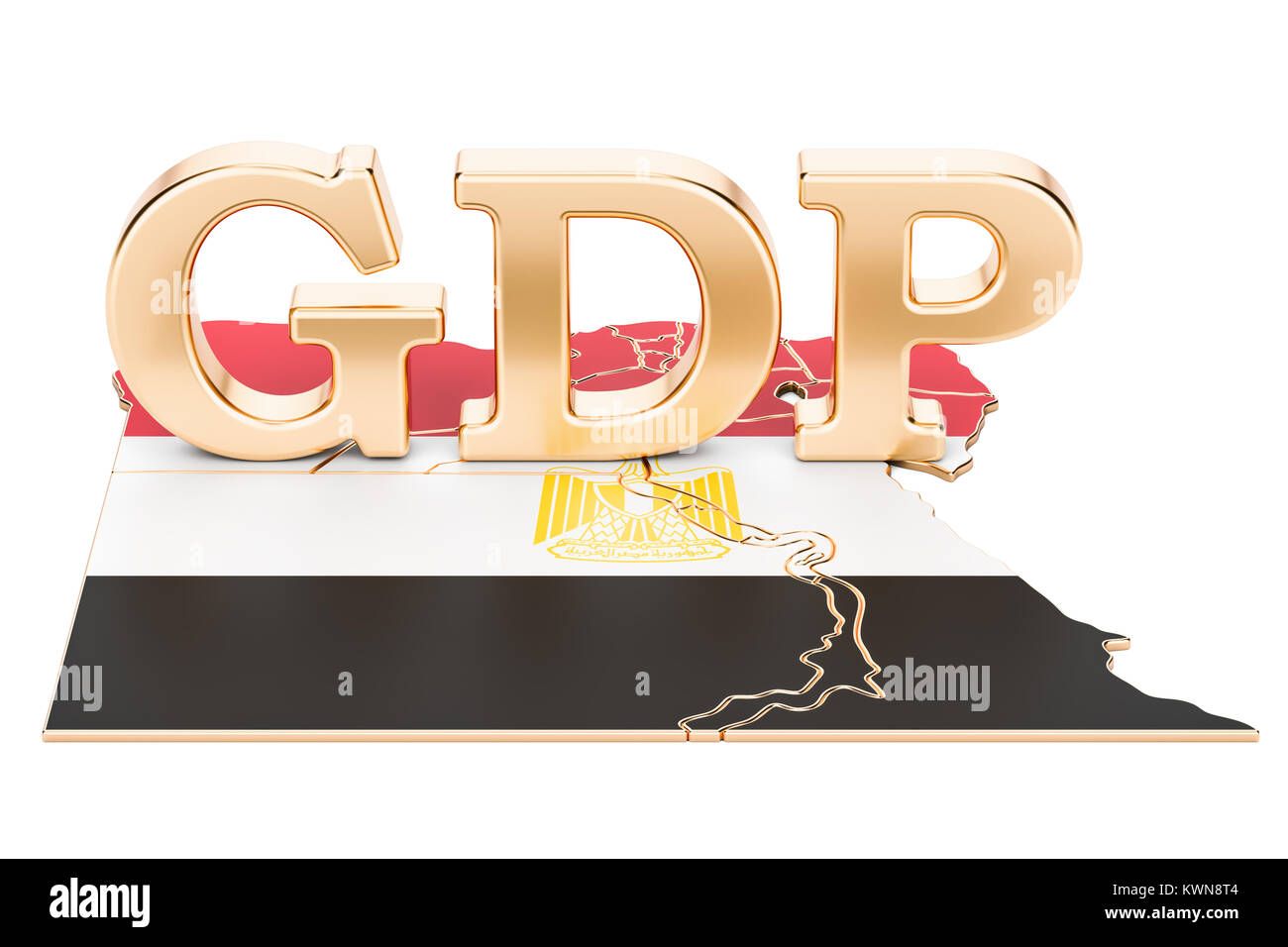 gross domestic product GDP of Belarus concept, 3D rendering isolated on ...