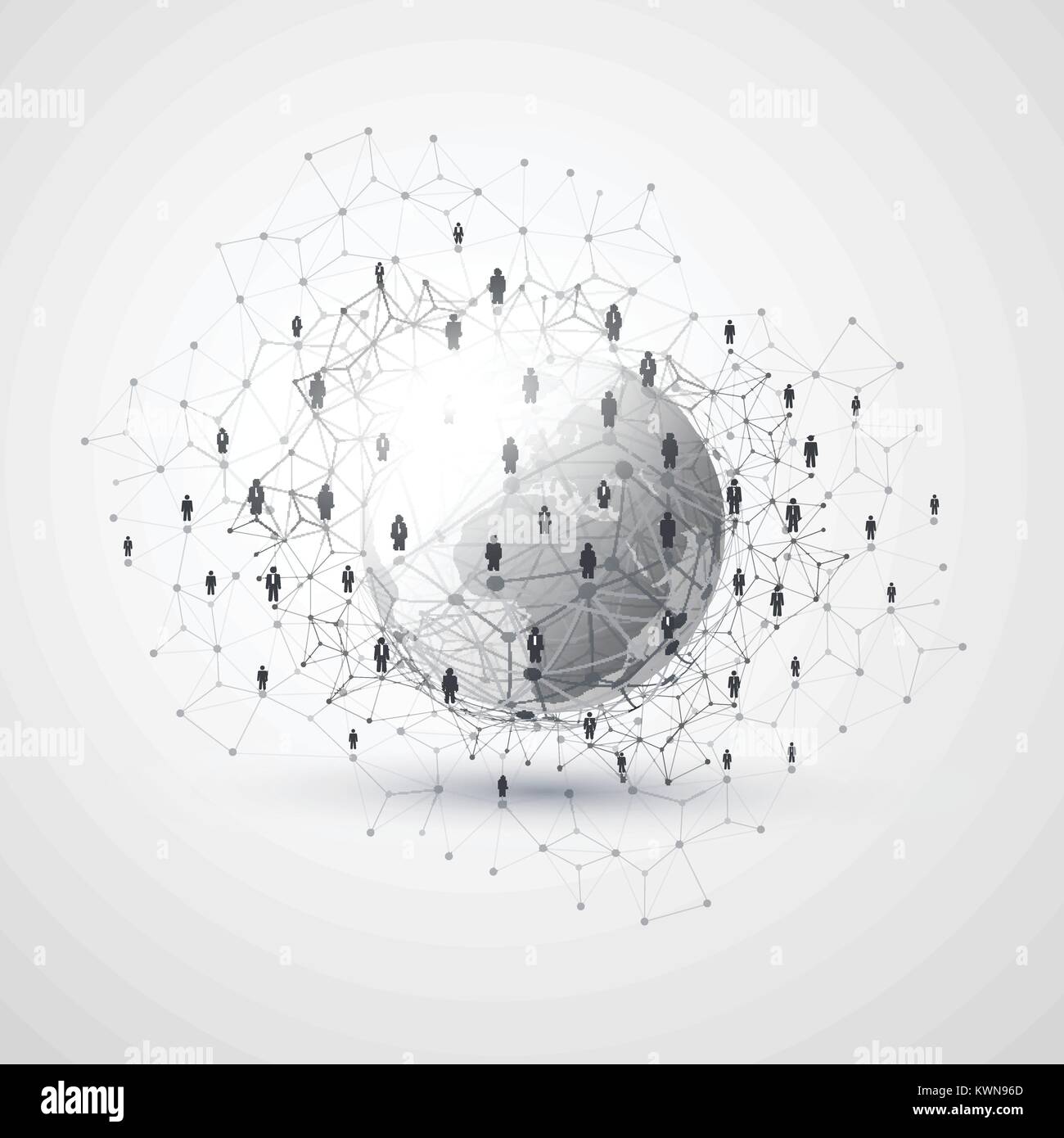 Networks - Business Connections - Social Media Concept Design Stock ...