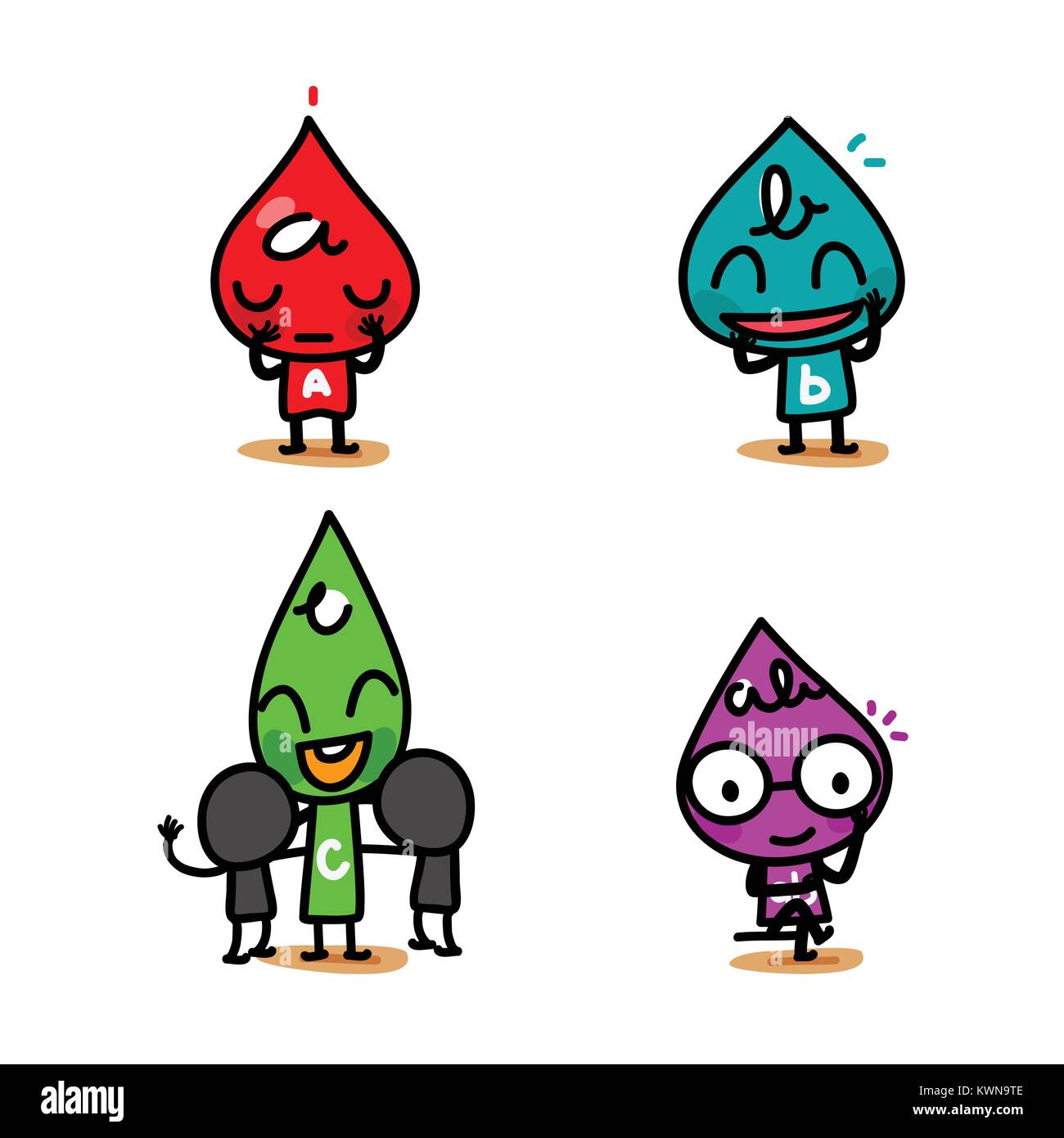 Blood type illustration hi-res stock photography and images - Alamy