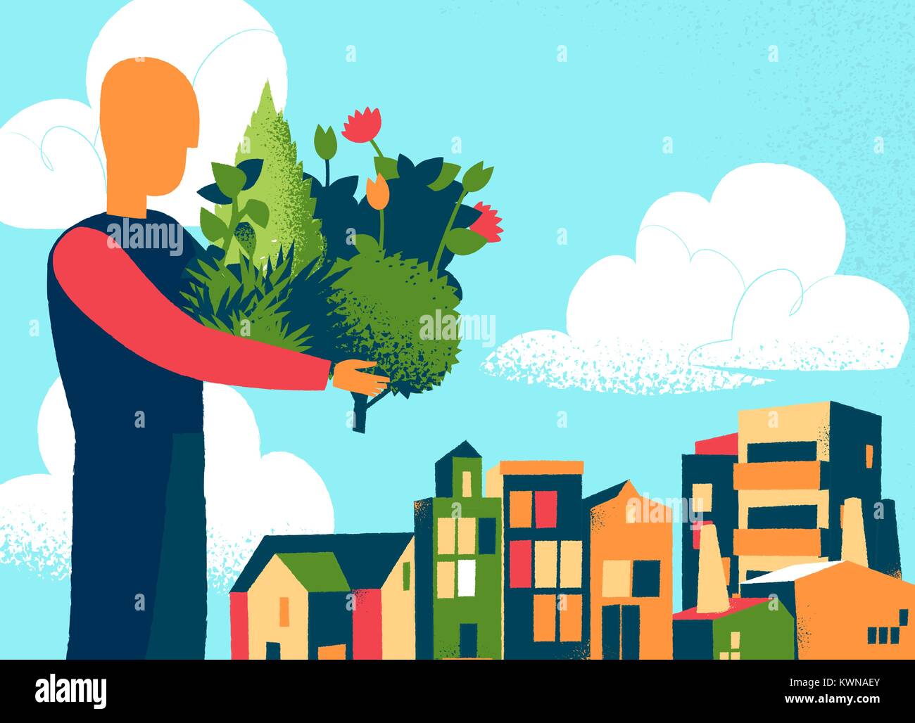 City of tress Stock Vector Images - Alamy