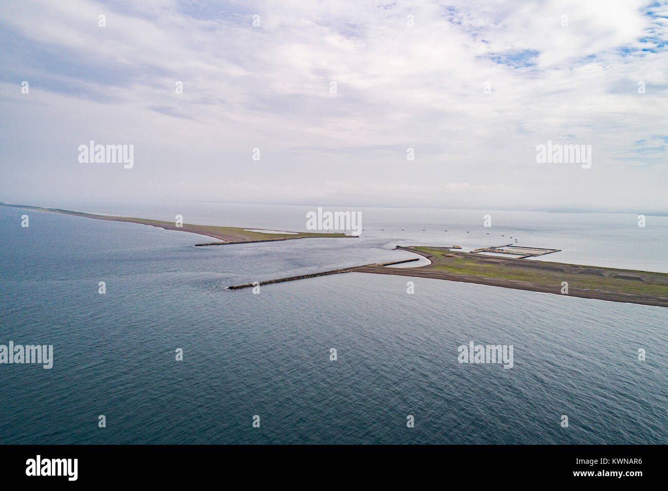 Lake Saroma, Yubetsu Town, Monbetsu District, Hokkaido Japan Stock ...