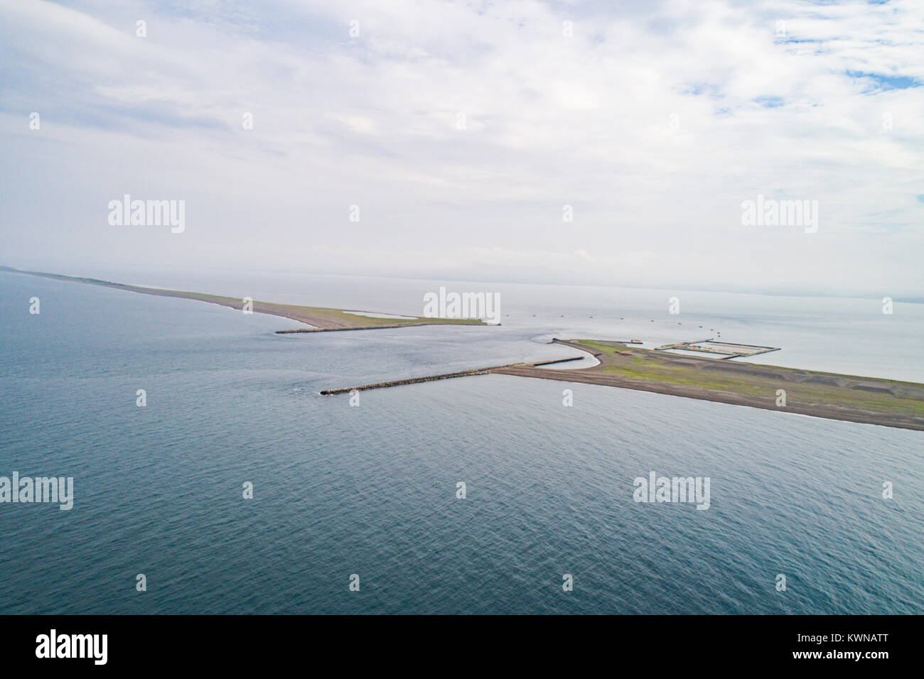 Lake Saroma, Yubetsu Town, Monbetsu District, Hokkaido Japan Stock ...
