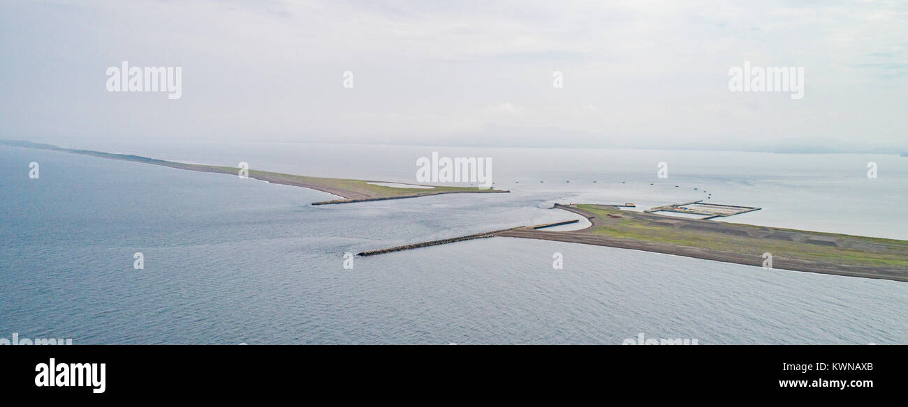 Lake Saroma, Yubetsu Town, Monbetsu District, Hokkaido Japan Stock ...