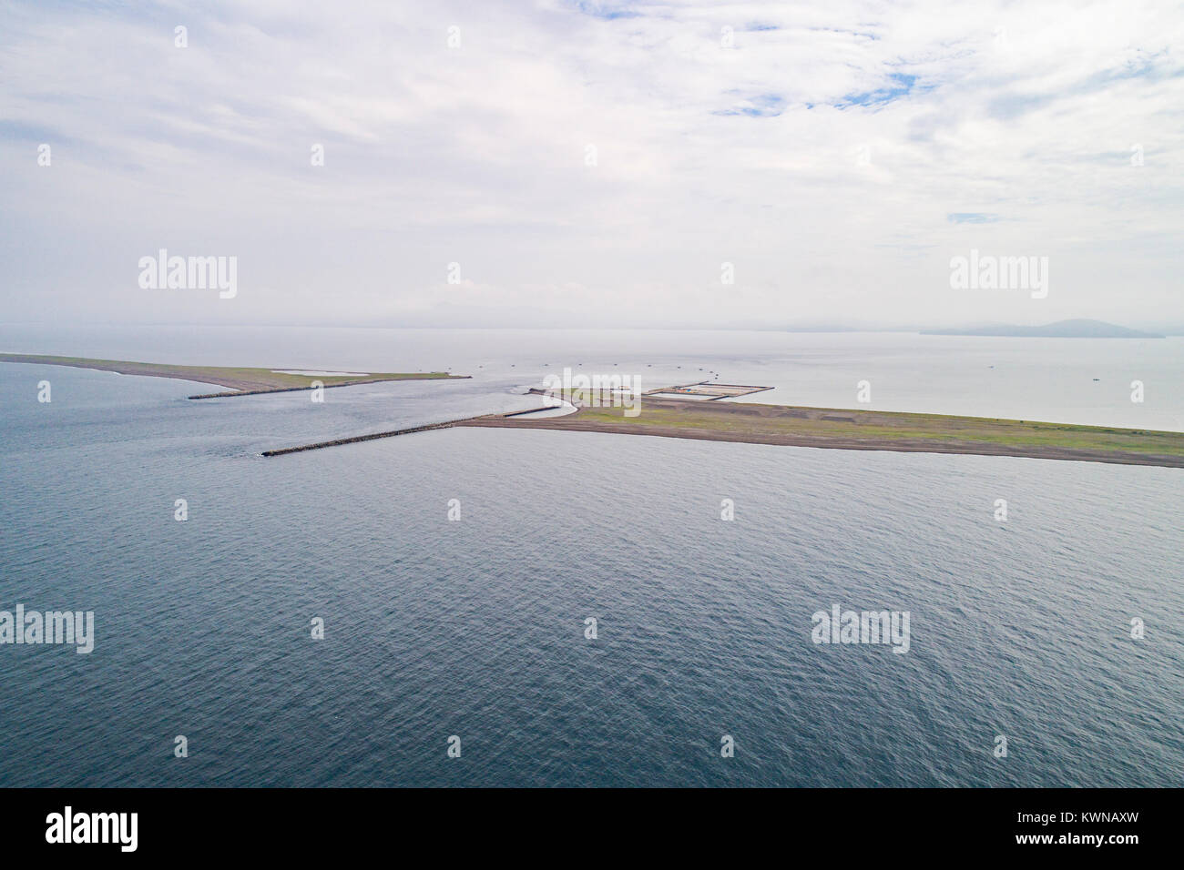 Lake Saroma, Yubetsu Town, Monbetsu District, Hokkaido Japan Stock ...
