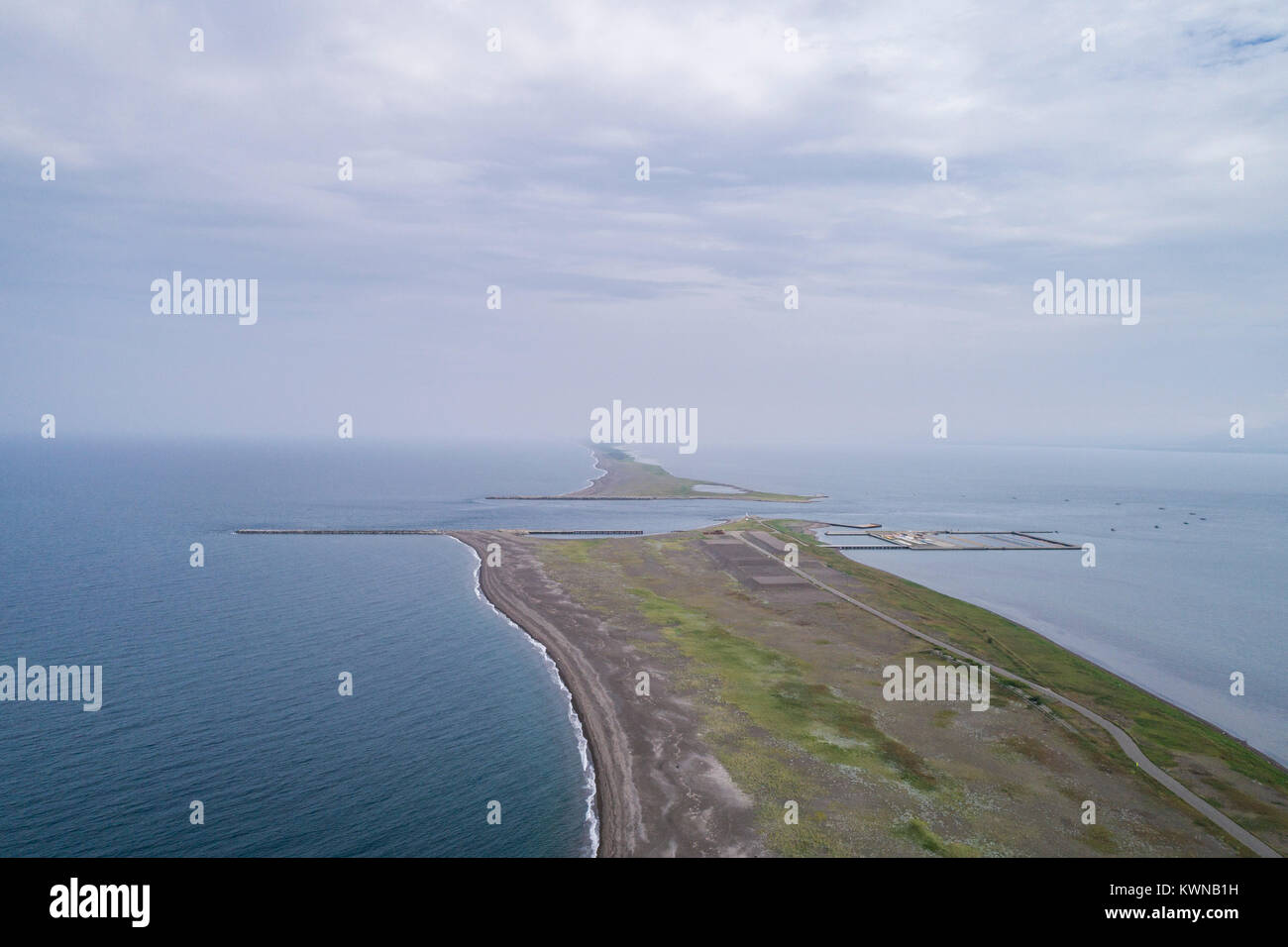 Lake Saroma, Yubetsu Town, Monbetsu District, Hokkaido Japan Stock ...
