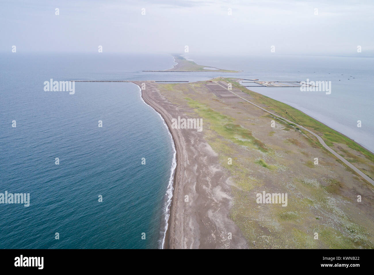 Lake Saroma, Yubetsu Town, Monbetsu District, Hokkaido Japan Stock ...