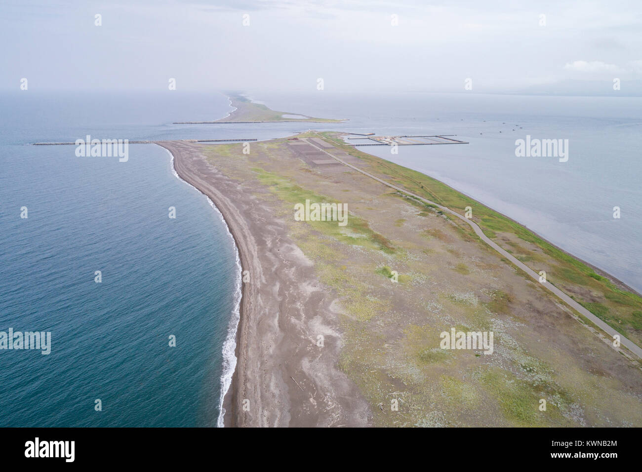 Lake Saroma, Yubetsu Town, Monbetsu District, Hokkaido Japan Stock ...
