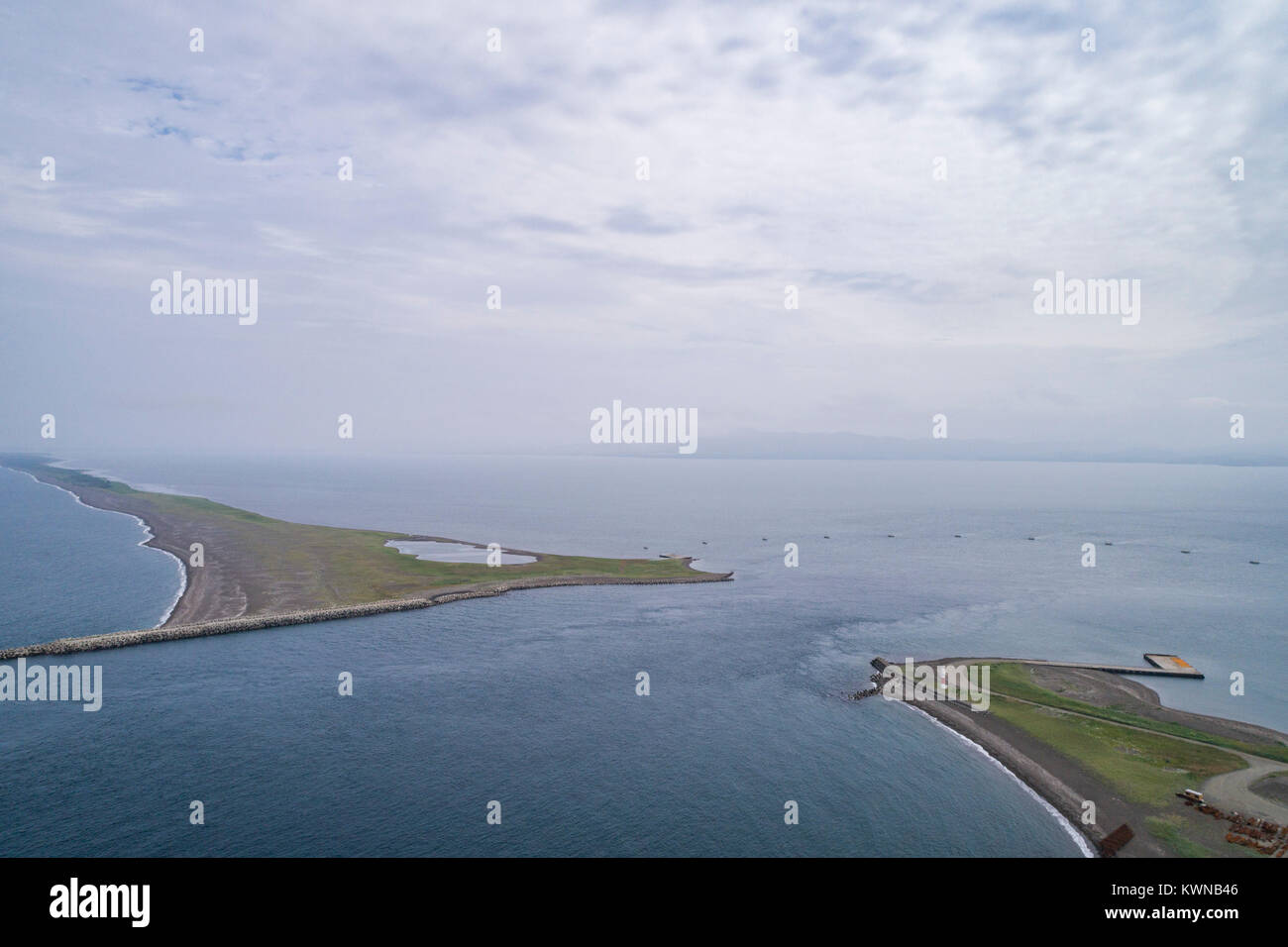 Lake Saroma, Yubetsu Town, Monbetsu District, Hokkaido Japan Stock ...