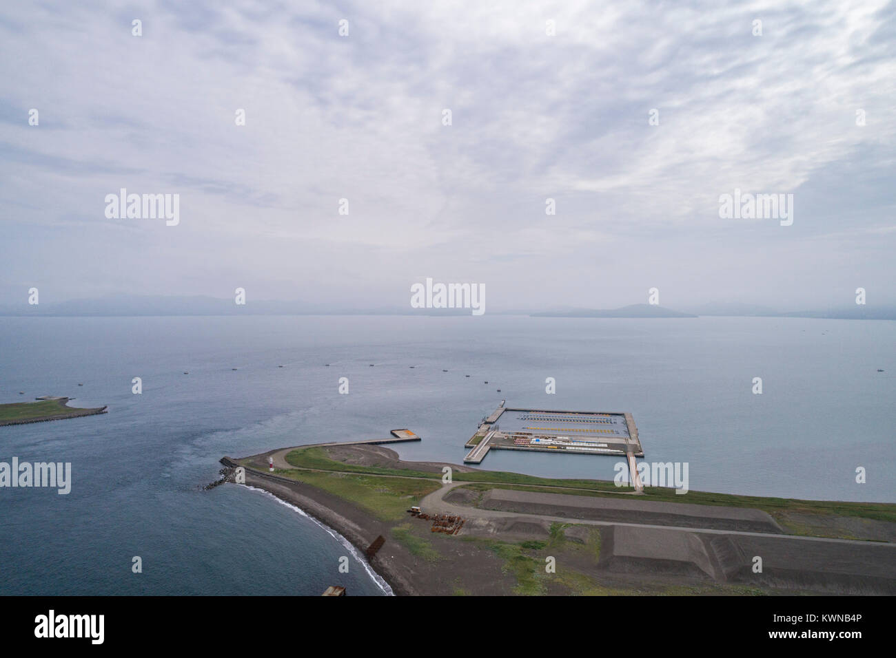 Lake Saroma, Yubetsu Town, Monbetsu District, Hokkaido Japan Stock ...