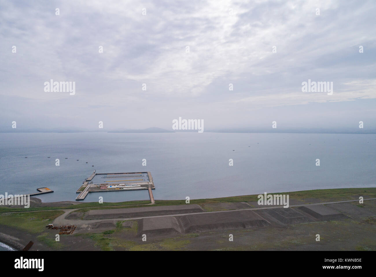 Lake Saroma, Yubetsu Town, Monbetsu District, Hokkaido Japan Stock ...