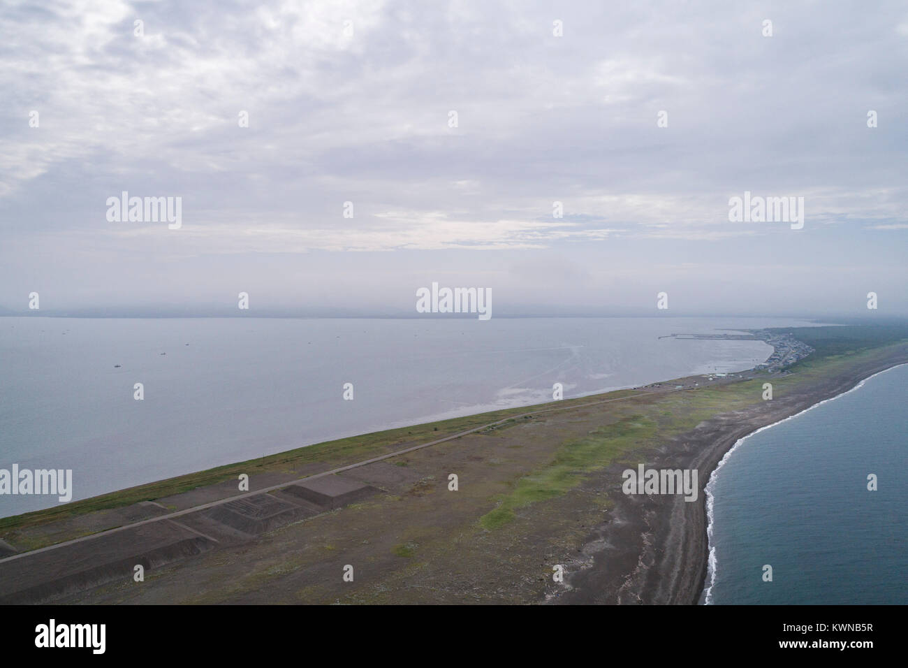 Lake Saroma, Yubetsu Town, Monbetsu District, Hokkaido Japan Stock ...