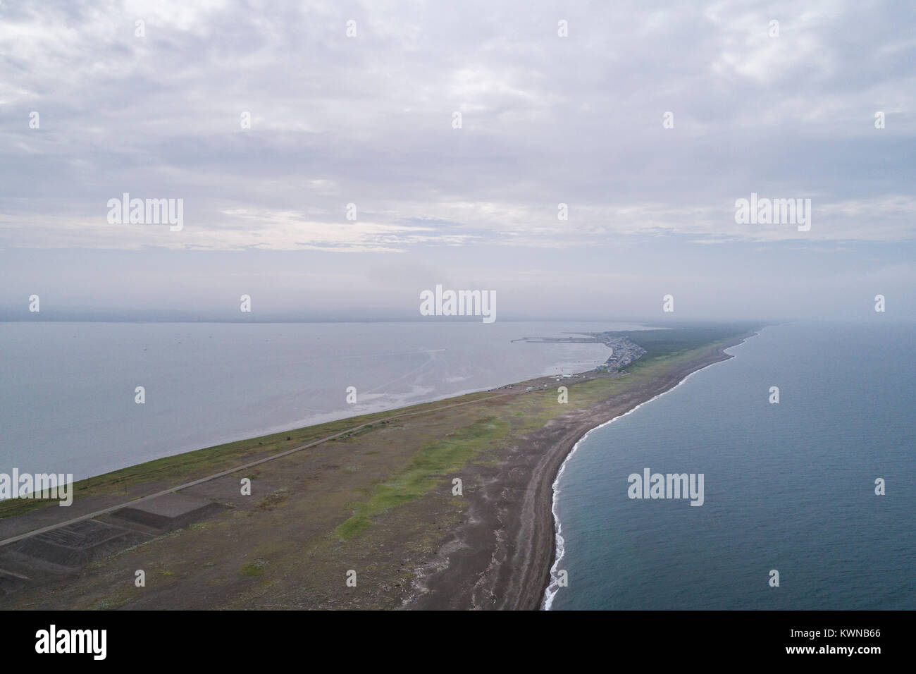 Lake Saroma, Yubetsu Town, Monbetsu District, Hokkaido Japan Stock ...