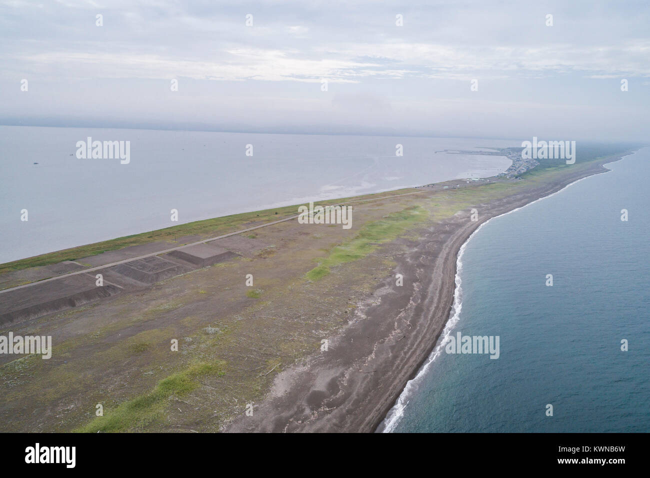 Lake Saroma, Yubetsu Town, Monbetsu District, Hokkaido Japan Stock ...