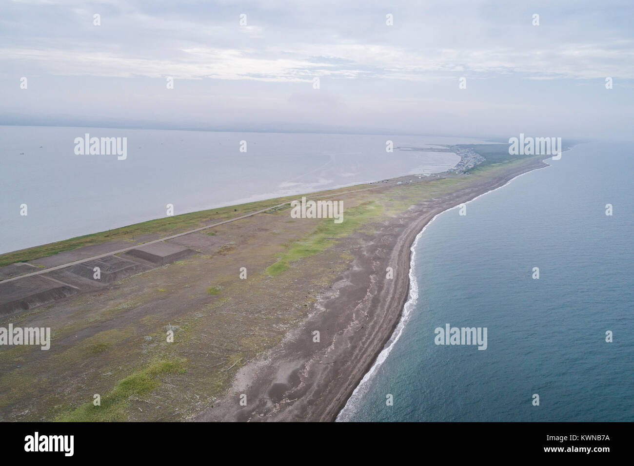 Lake Saroma, Yubetsu Town, Monbetsu District, Hokkaido Japan Stock ...